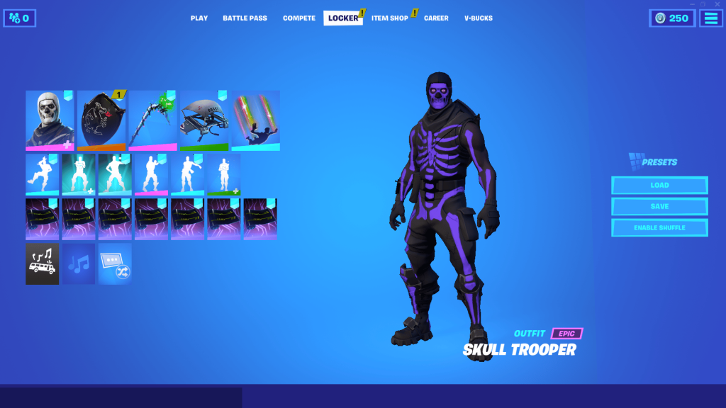 OG SKULL TROOPER, BLACK KNIGHT, MINTY, MAKO 138+ SKINS | DamnModz