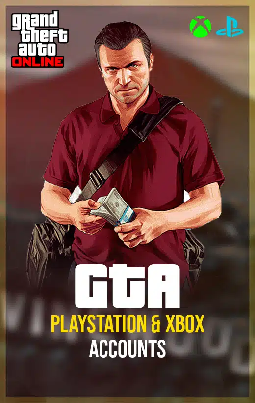 GTA 5 Cash, Rank and Modded Accounts for Playstation/Xbox/PC