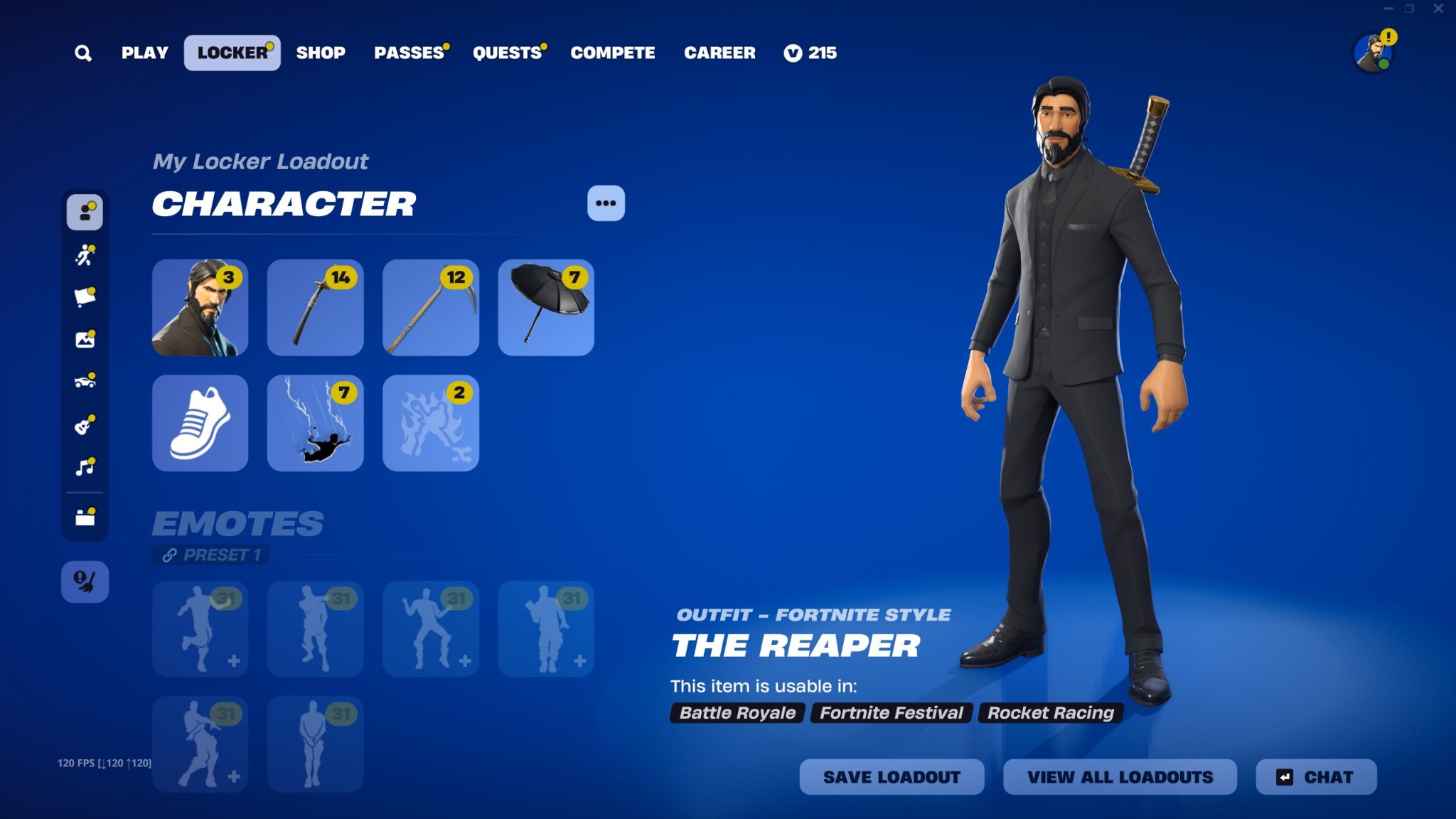 The Reaper, Omega Stage 5, Blue Team Leader, 110+ Skins