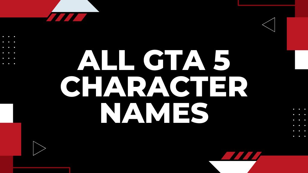 All GTA 5 Character Names - GTA V Main Characters | DamnModz